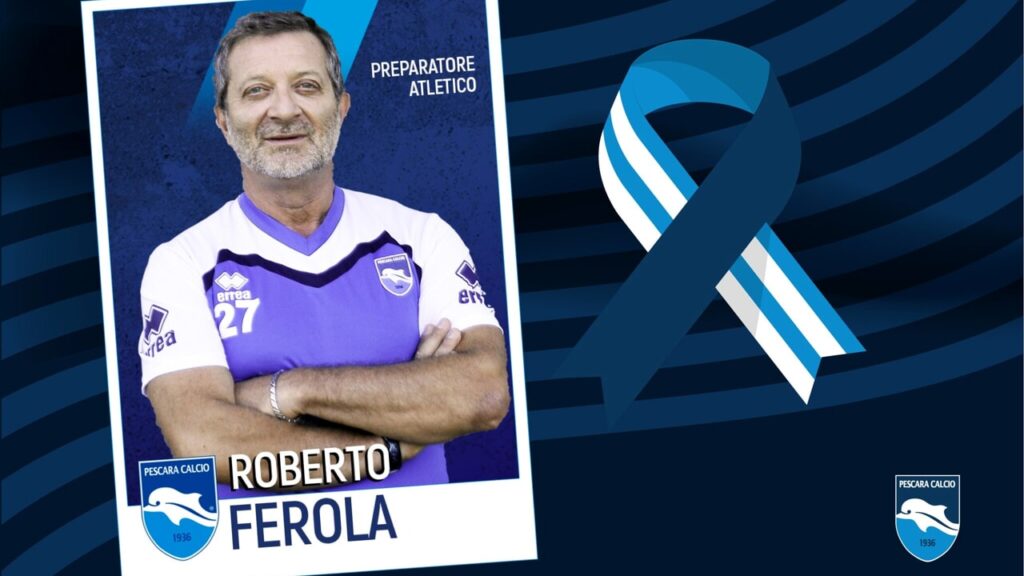 Il Pescara in lutto per la morte di Roberto Ferola