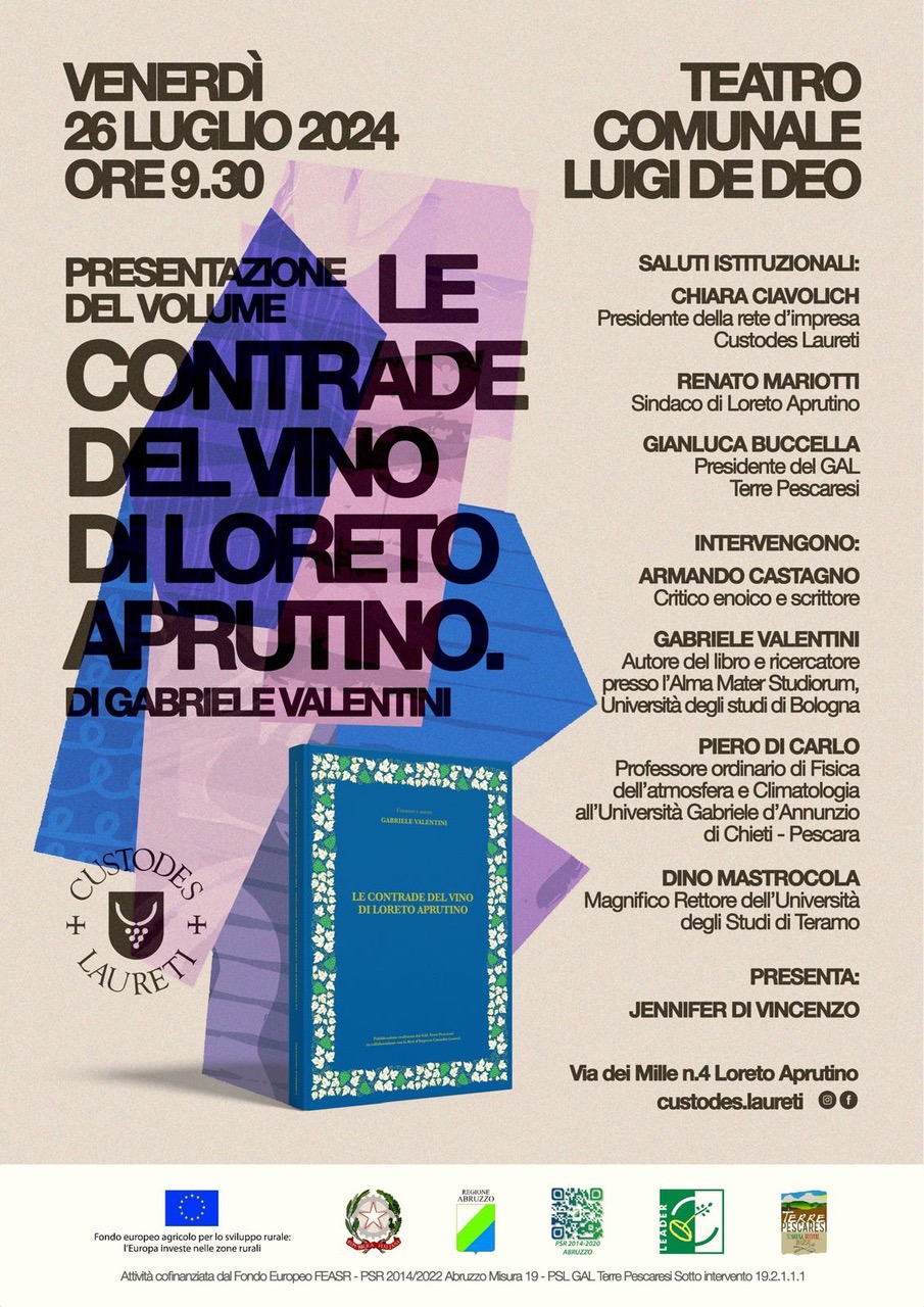 Gabriele Valentini presenta 'Le contrade del vino di Loreto Aprutino'